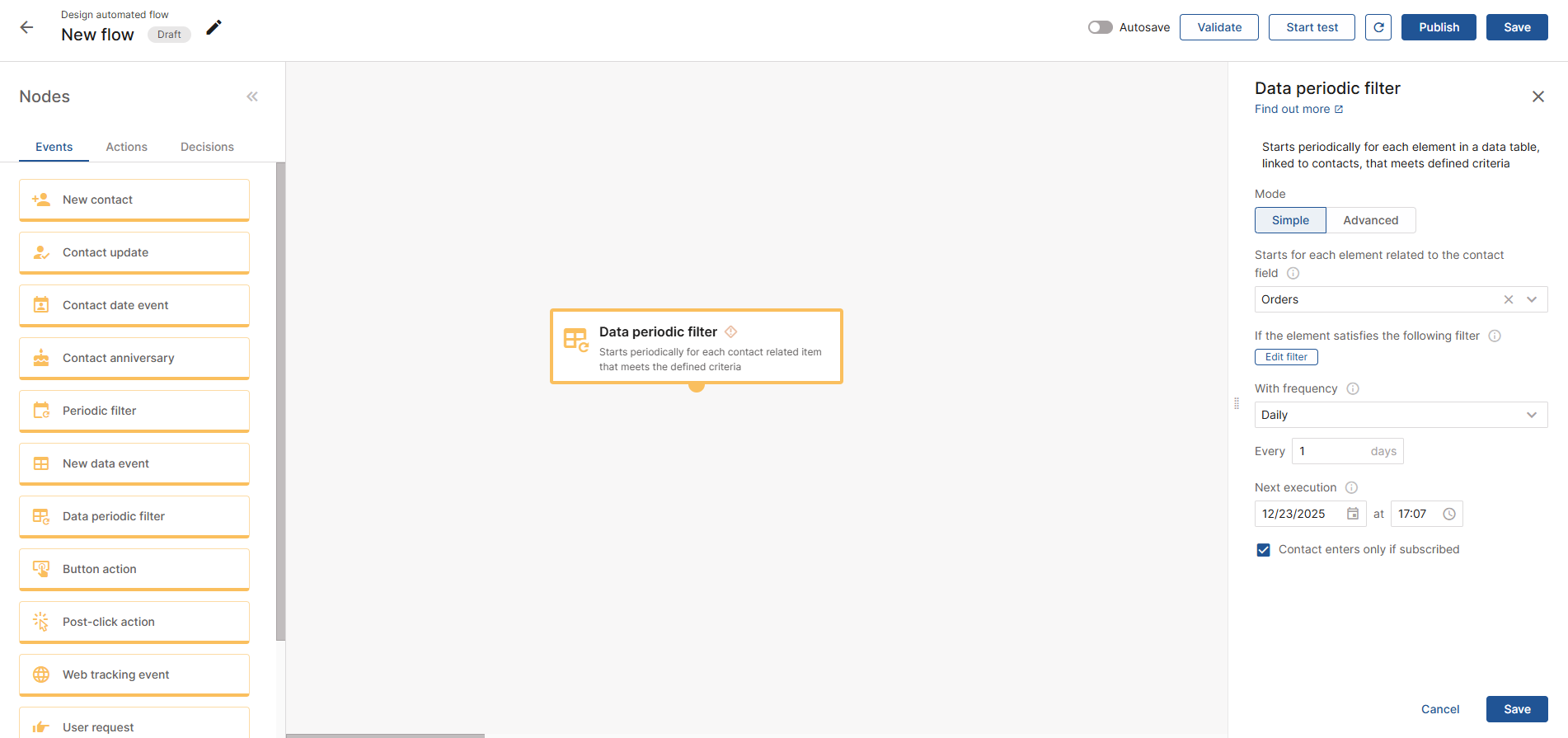 Leverage data tables with the “New data event” and “Data periodic filter” nodes – magnews Help ...